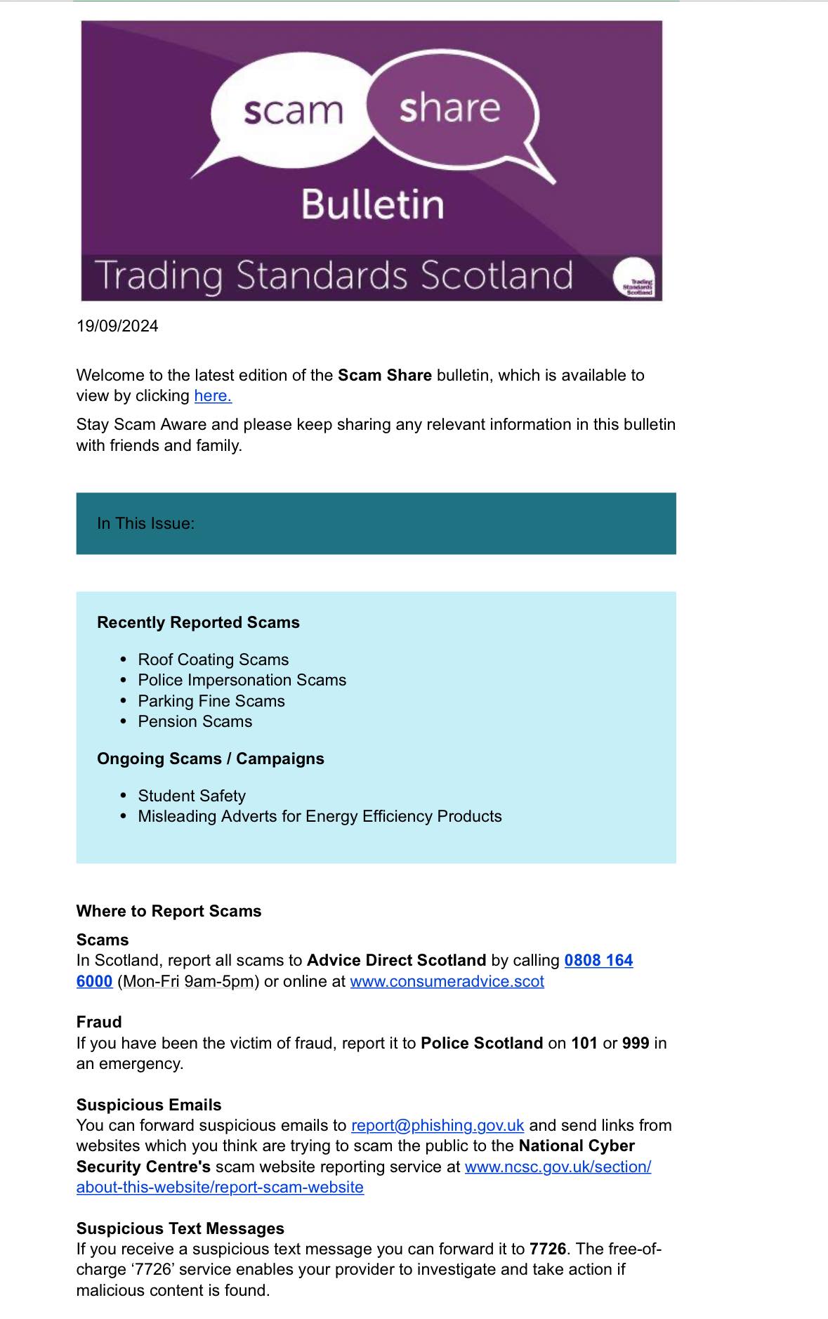 Latest Information – St Cyrus Community Council